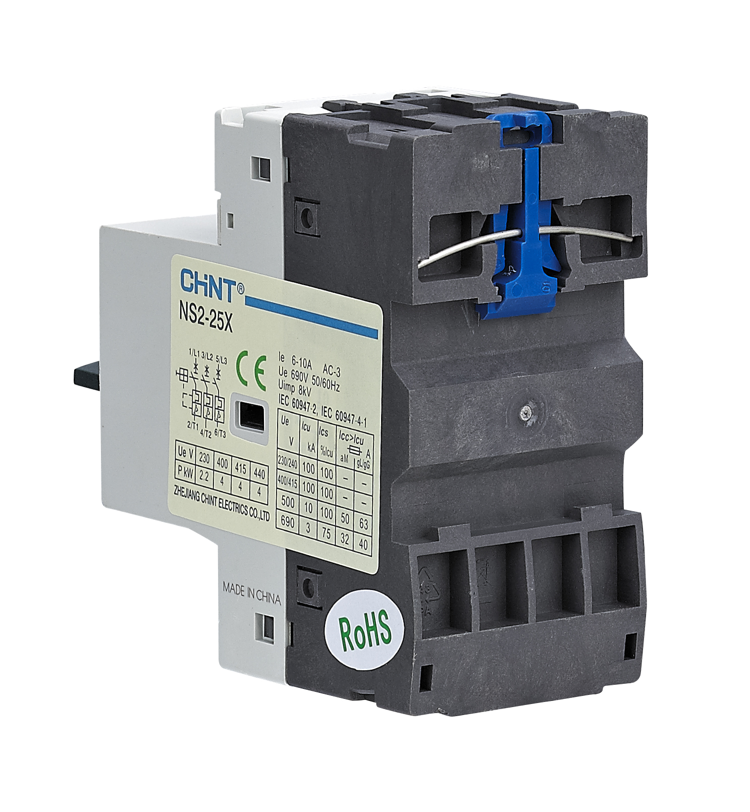 Guardamotor NS2 Ficha Técnica y Manual | CHINT Colombia
