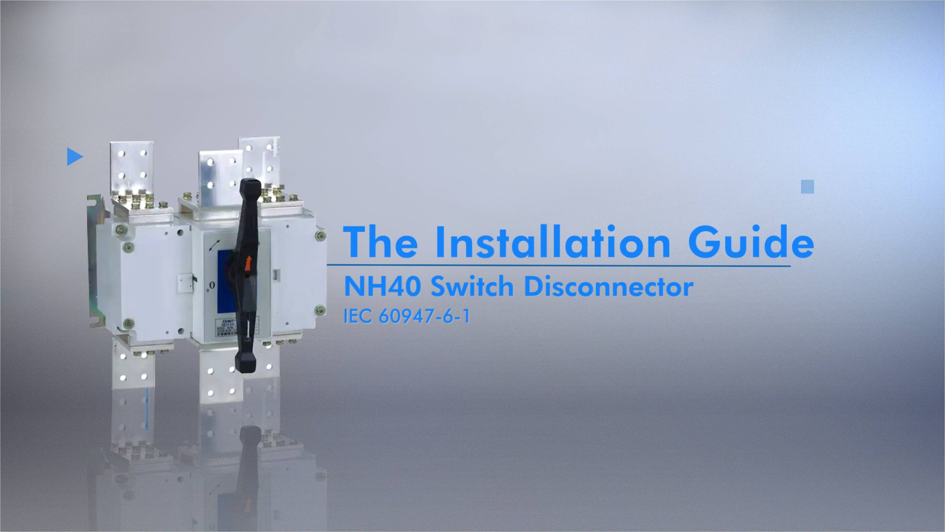 Cómo instalar el interruptor seccionador NH40